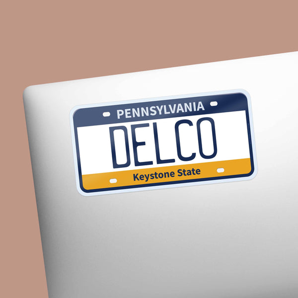 DELCO License Plate Sticker – Nich Boutique